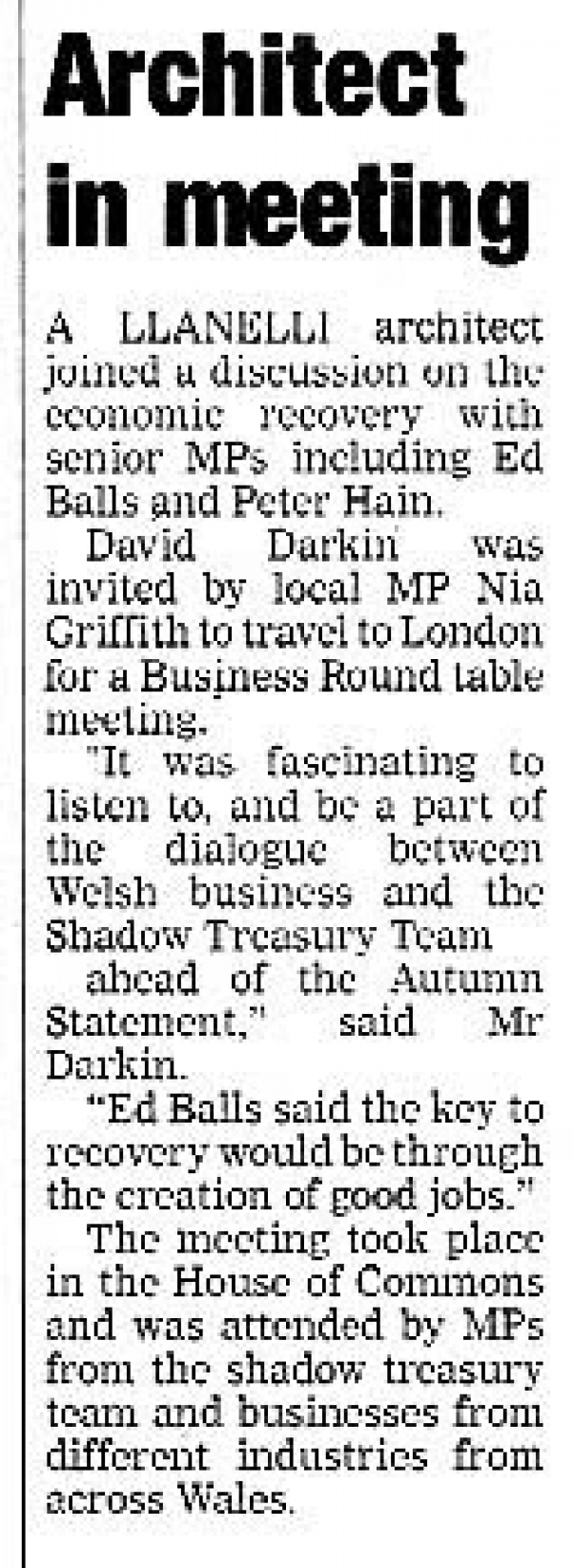 Darkin Architects Featured In Llanelli Star | Darkin Architects Darkin Architects Featured In Llanelli Star | Darkin Architects